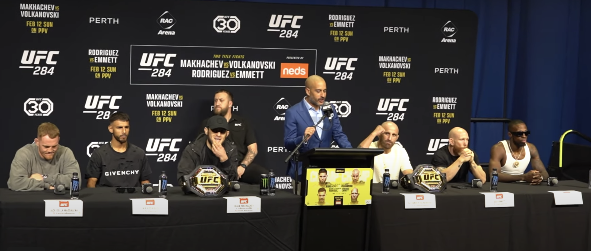 UFC 284 : conférence de presse Islam Makhachev contre Alex Volkanovski ...